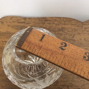 Vintage Cut Glass Globe Shaped Vases MANTLE DECOR Heavy Glass Quality ...