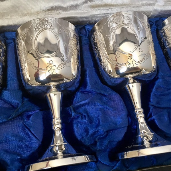 Plated Goblets - Etsy