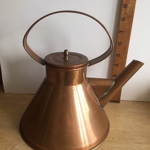 Antique Copper SHIP'S KETTLE Hand Made Copper Kettle Nautical / Coastal ...