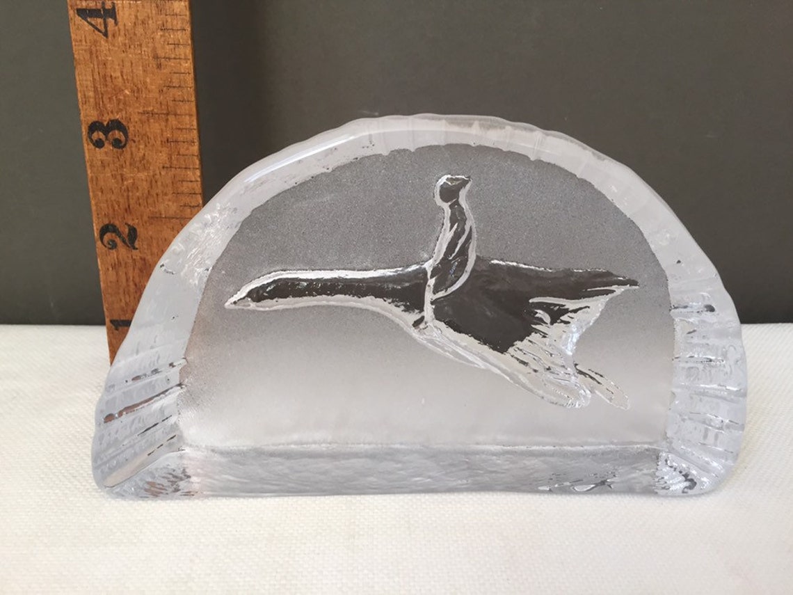 Vintage Swedish Art Glass Paperweight NILS HOLGERSSON 'nils and the ...