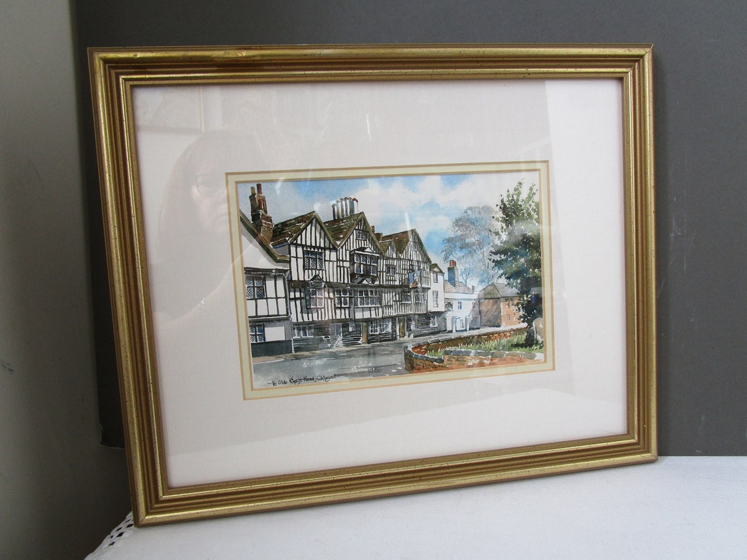 Vintage PRINT From Original WATERCOLOUR by Martin Goode Ye Olde King's ...