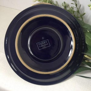 One DENBY Baroque CUP & SAUCER Set (now Discontinued) Handcrafted Art ...