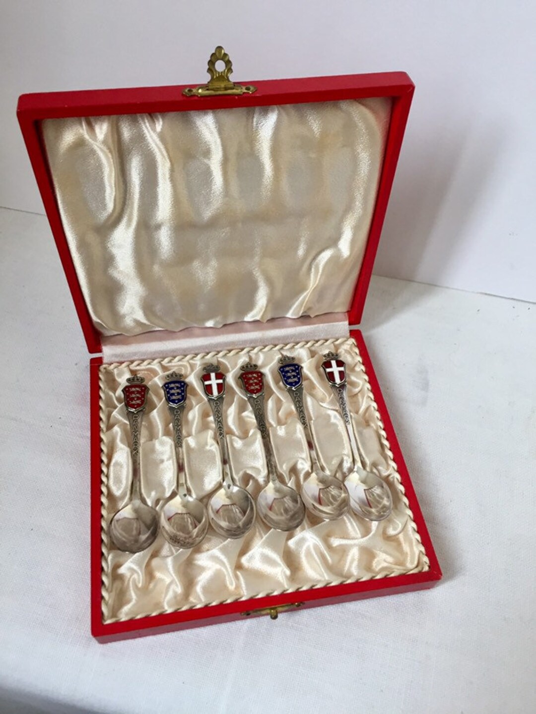 MEKA DENMARK Boxed Demi Tasse Spoons Vintage Silver Plated Coffee ...