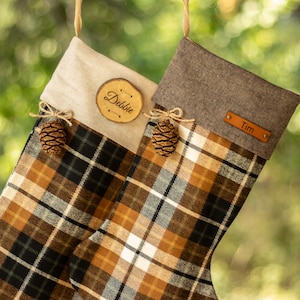 Personalized Christmas Stocking Farmhouse Christmas Family Christmas ...