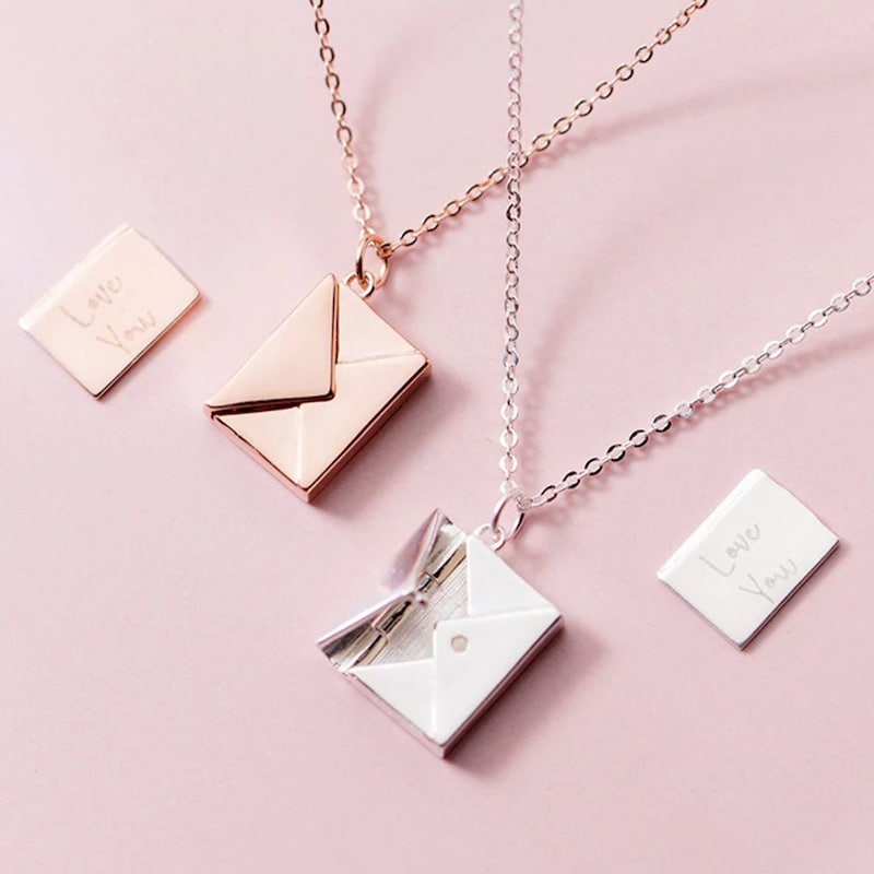 Envelope Necklace - Etsy