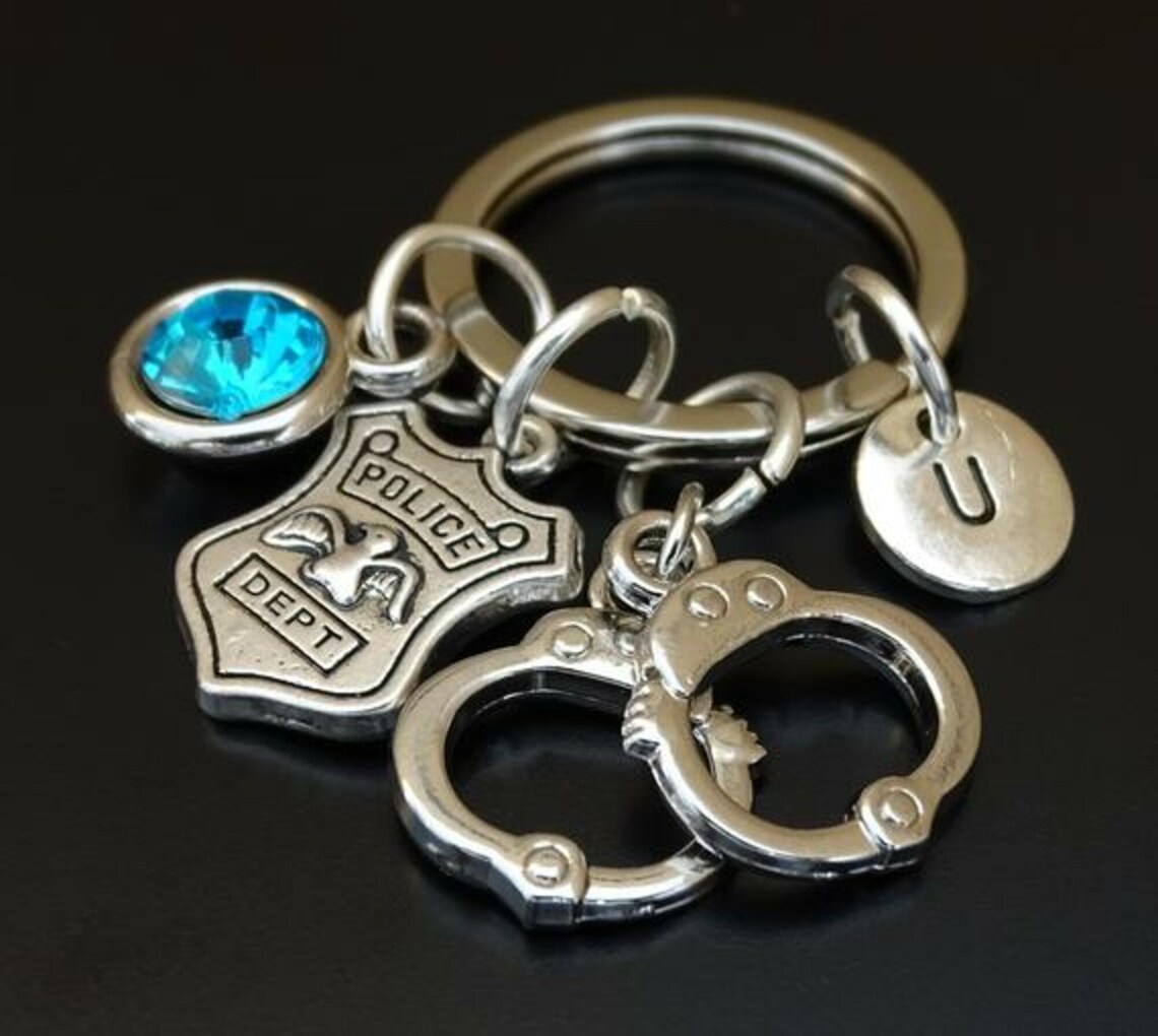 Police Keychain Police Pendant Police Charm Police Key | Etsy