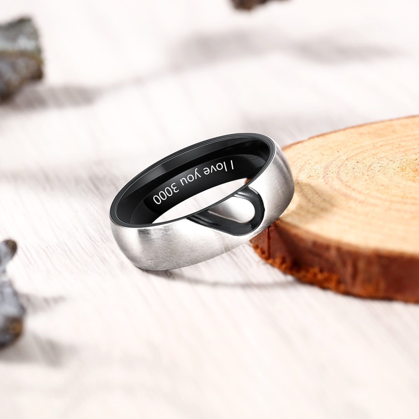 Personalized Engraved Couples Ring Set His and Her Ring Set - Etsy