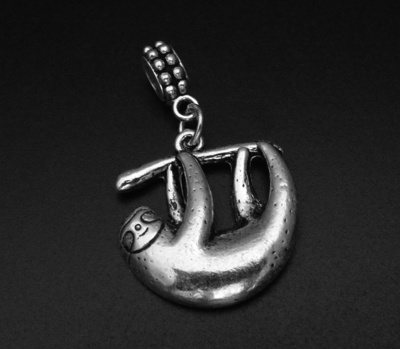 Sloth Charm fits European and Brand Bracelets Sloth Dangle | Etsy