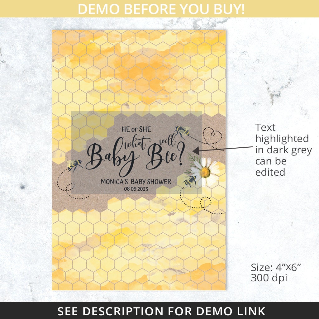 Bee Chocolate Bar Wrapper Birthday Bee-ing Celebration Party Any Age ...