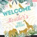 EDITABLE Jungle Welcome Poster Sign 1st Party First Third - Etsy
