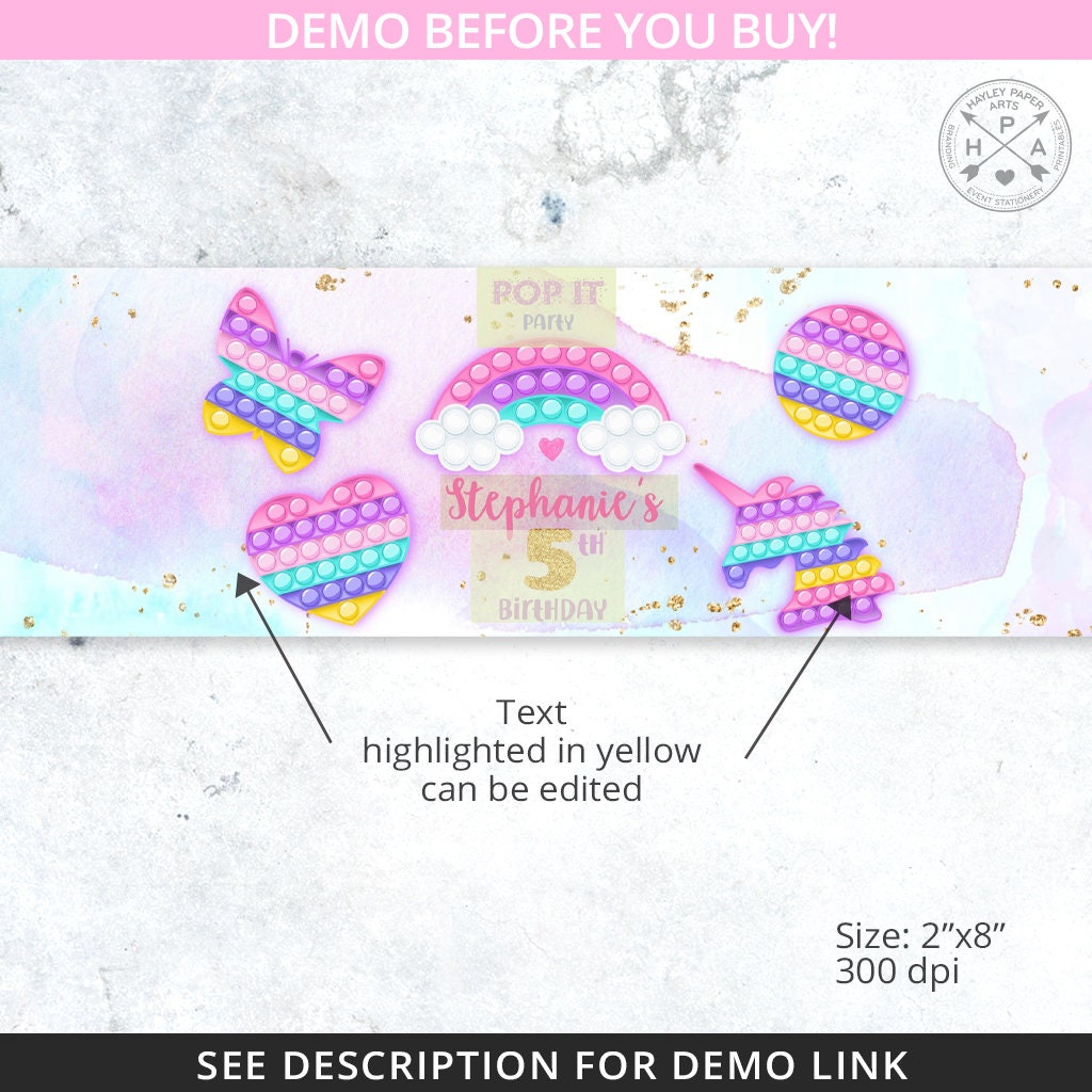 BUNDLE Pop It Fidget Toys Chips Bag Juice Bags Rice Krispies | Etsy