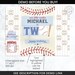 Baseball Chips Bag Second Birthday Party Favor, TWO, Chip Pouch ...