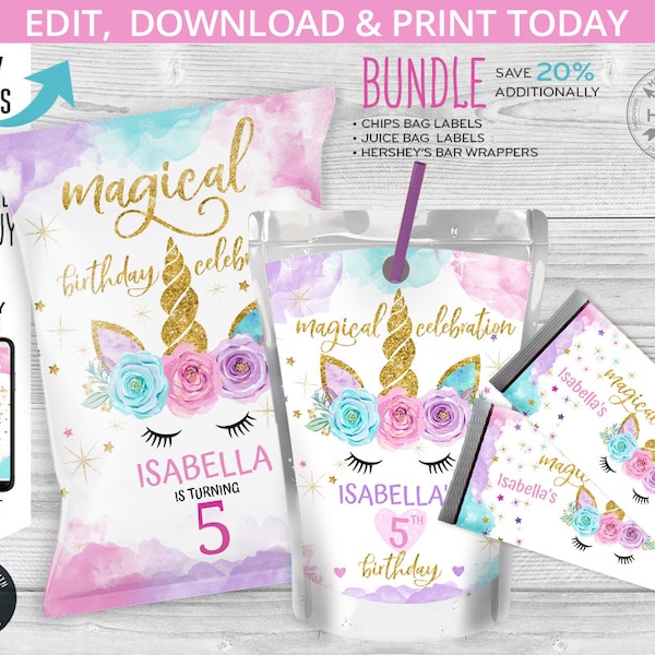 Unicorn Favors - Etsy