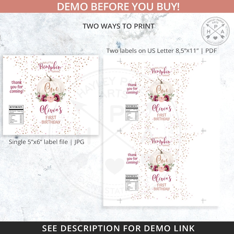 MEGA BUNDLE Pumpkin ONE Birthday Party Pack Chips Bags - Etsy