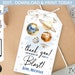 Outer Space Favor Tags Galaxy Boy Astronaut Tag Planets Around the Sun ...