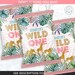 Jungle Wild One Pink Chips Bag, Snacks Treat Bags, Safari Chip Bag ...