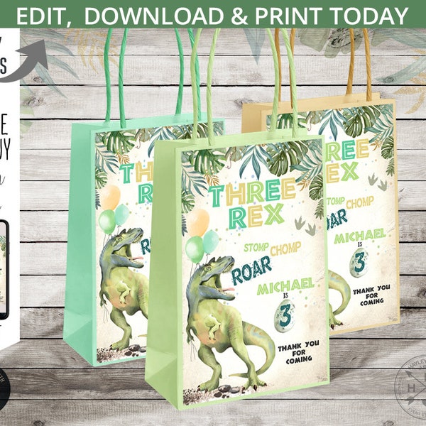 Three Rex Party - Etsy