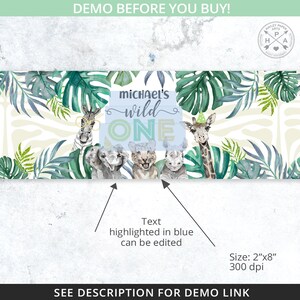 MEGA BUNDLE Jungle Safari Wild One Birthday Party Pack, Chips Bags ...