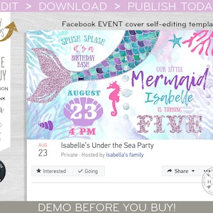 Mermaid Facebook Banner - Etsy
