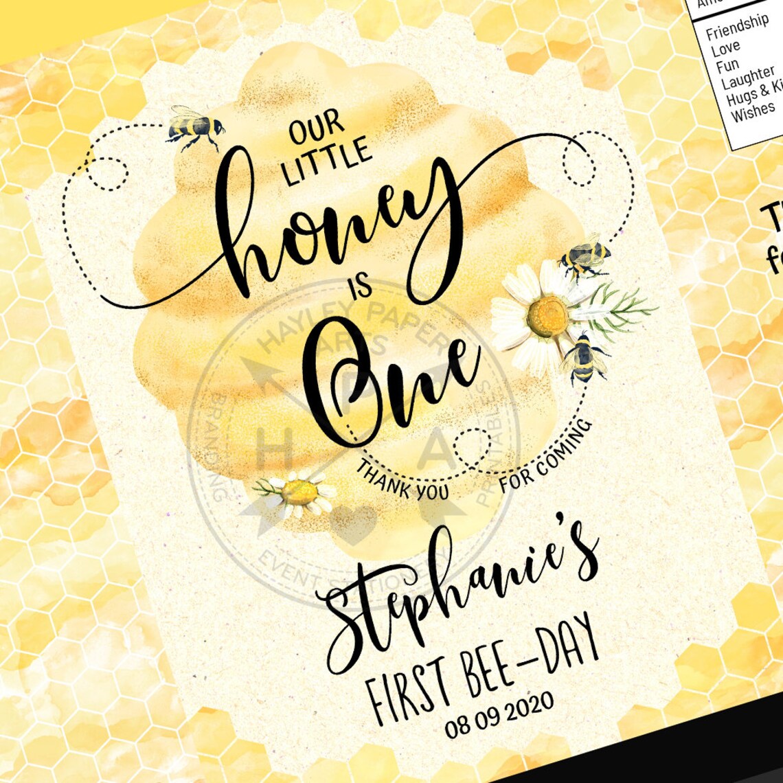 Bee Chip Bag, Snacks Treat Bags, Honey Bee One, Favor Chips Bag, Chips ...