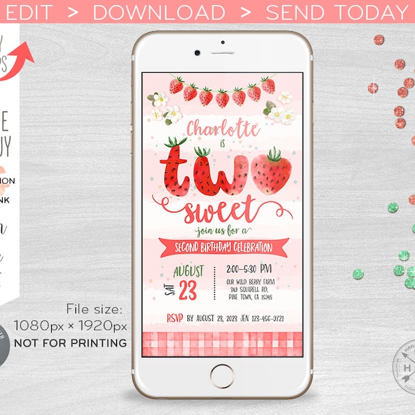 Two Sweet Birthday - Etsy