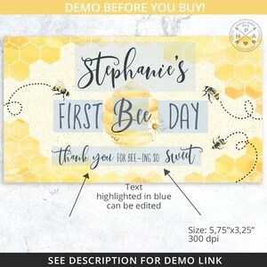 MEGA BUNDLE Bee Birthday Party Pack, Honey ONE Chips Bags, Juice ...