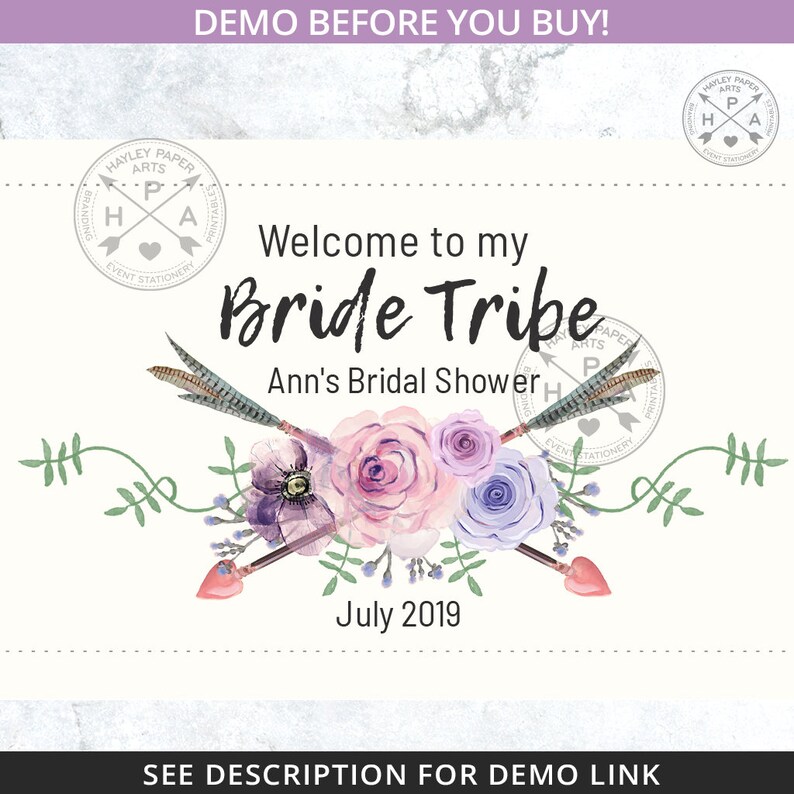EDITABLE Mini Champagne Bride Tribe Bottle Label Bridal Proposal Shower ...