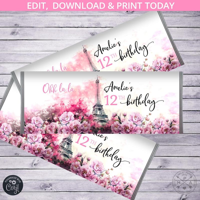 Candy Wrapper Paris - Etsy