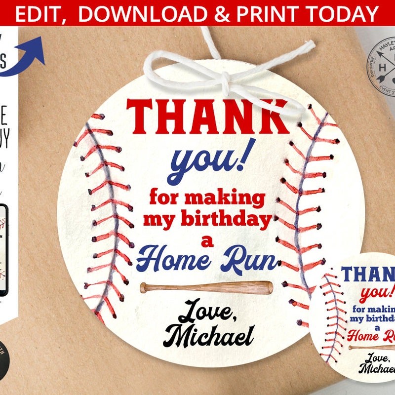 Baseball Party Favor - Etsy