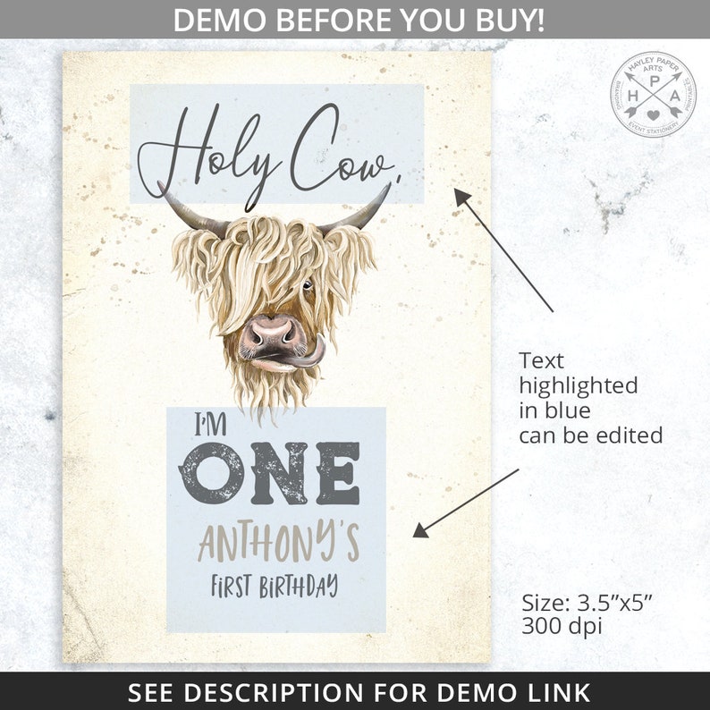 BUNDLE Holy Cow I'm ONE Highland Cow Chips Bag, Rice Krispies, Water ...