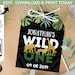 EDITABLE Jungle Favor Wild One Tags Gold Animals Safari - Etsy