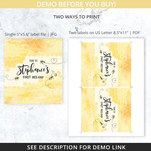 Bee Chocolate Bar Wrapper Birthday Bee-ing Celebration Party Any Age ...