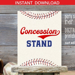 BUNDLE Baseball Table Signs 8x10 Printable Rookie Party Decoration Pack ...