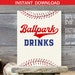 BUNDLE Baseball Table Signs 8x10 Printable Rookie Party Decoration Pack ...