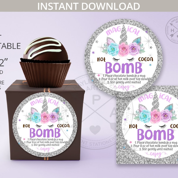 Unicorn Hot Chocolate Bomb - Etsy