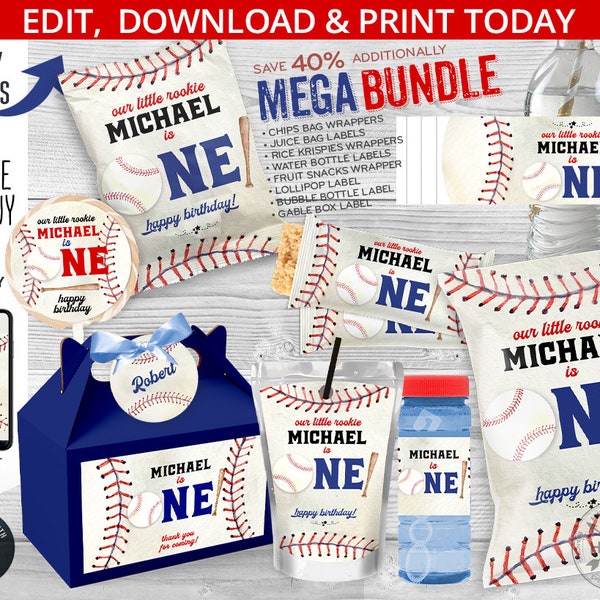 Baseball Party Favor - Etsy