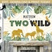 EDITABLE Jungle Two Wild Table Backdrop 36x24 2nd Second - Etsy