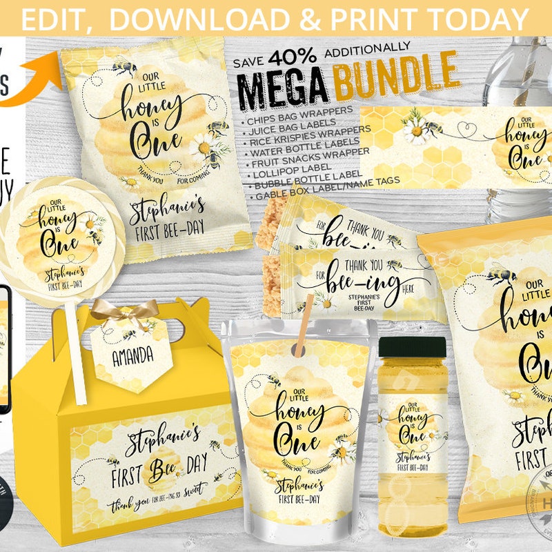 Bee Birthday Party - Etsy