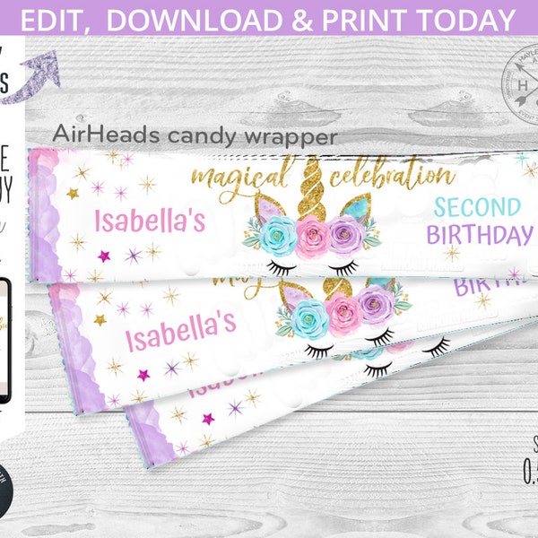 Airhead Candy Label - Etsy