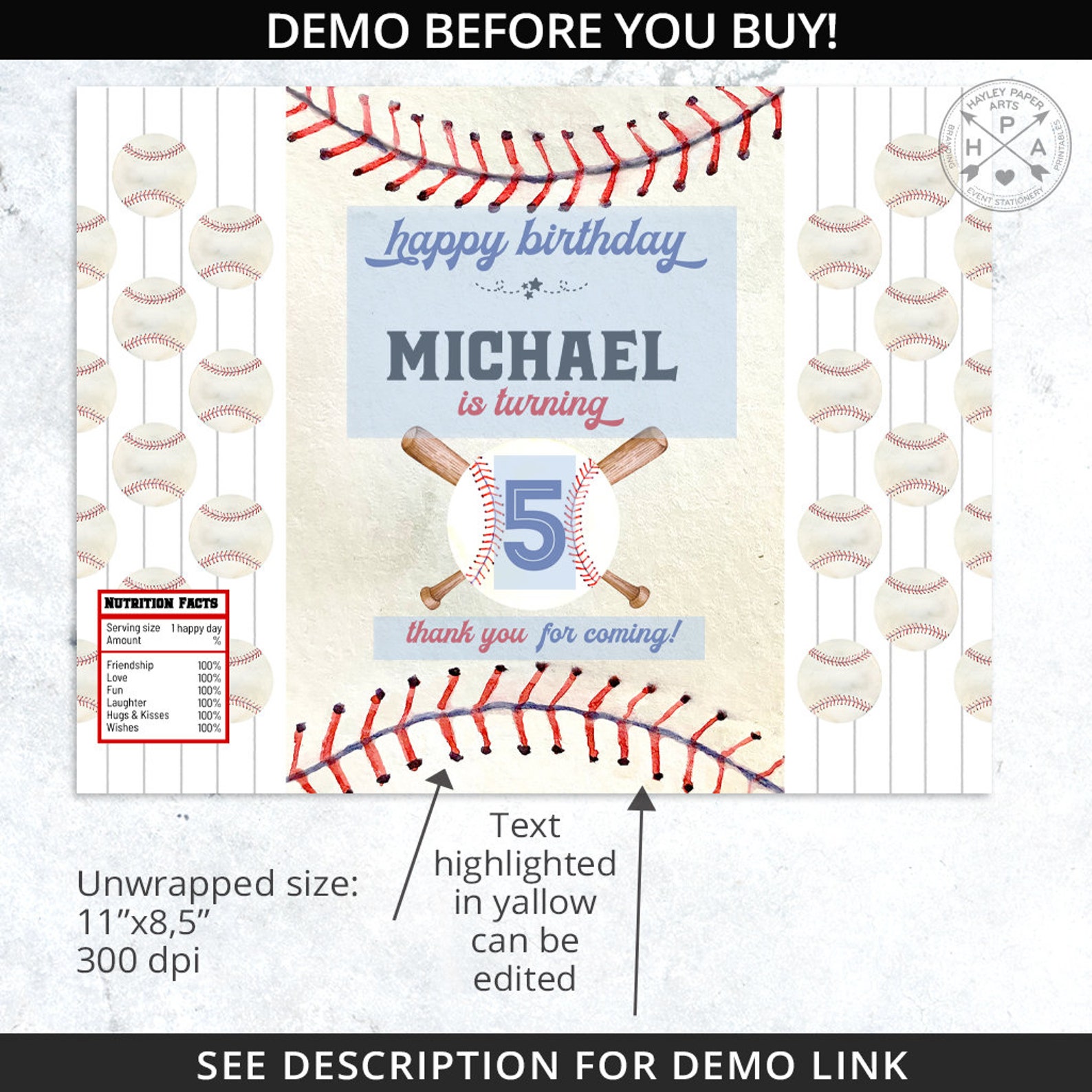 Baseball Chips Bag Party Favor, Chip Pouch, Container for Party Snacks ...