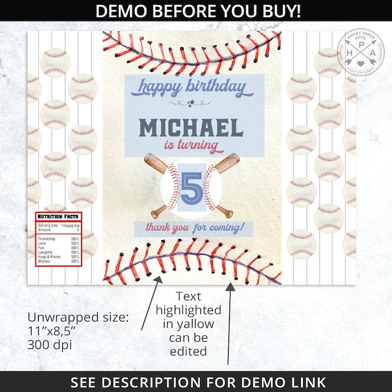 Baseball Chips Bag Party Favor, Chip Pouch, Container for Party Snacks ...