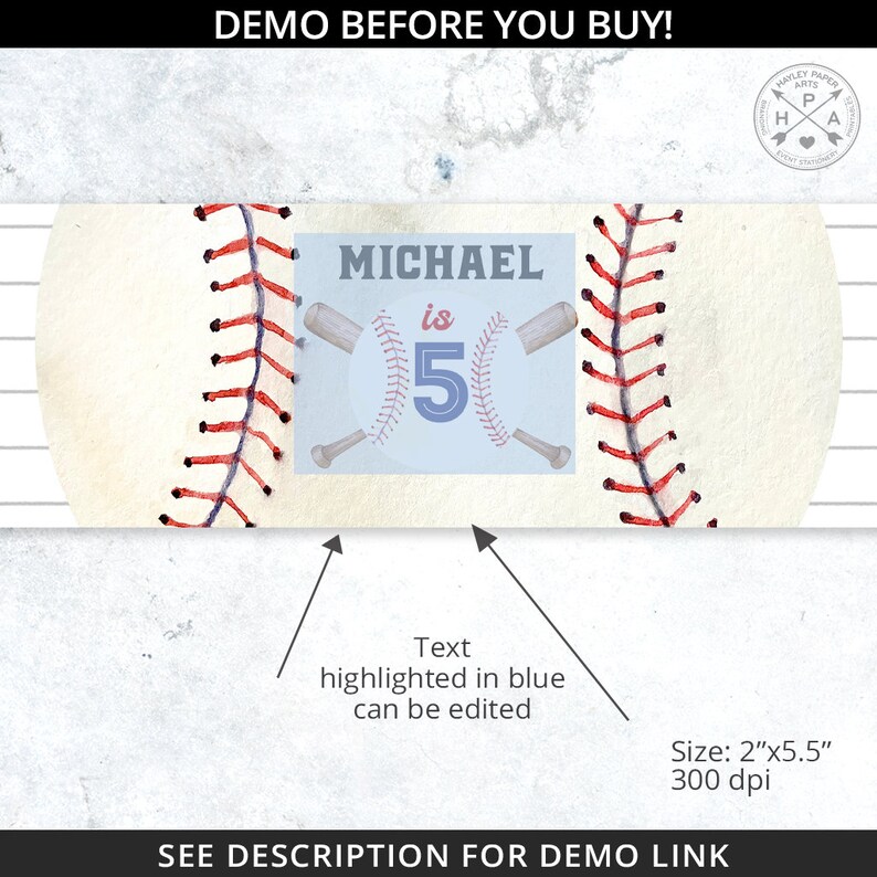 Baseball Bubble Bottle Labels Wrappers Sports Party Team Boys - Etsy