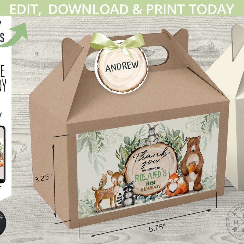 Woodland Party Favor - Etsy