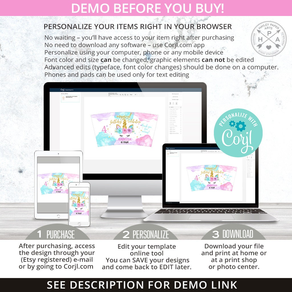 Unicorn Cotton Candy Tub Label Plastic Container Magical | Etsy