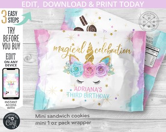 Oreo Wrapper Template | Etsy