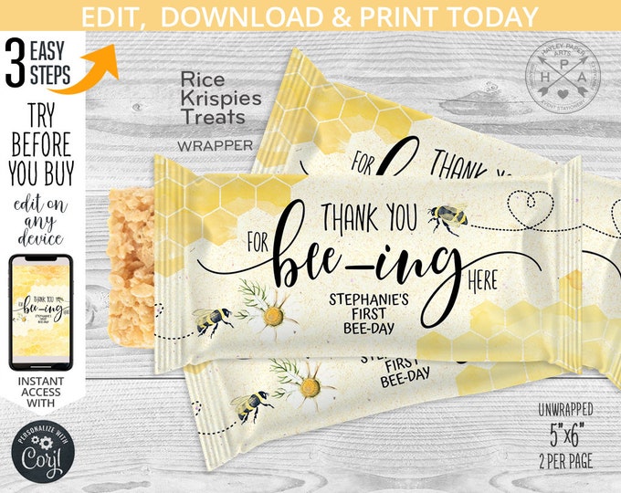 Bumble Bee Rice Krispie Treats - Etsy