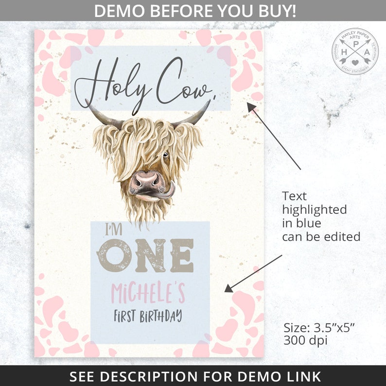 BUNDLE Holy Cow I'm ONE Highland Cow Chips Bag Wrapper - Etsy