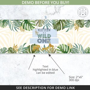 MEGA BUNDLE Jungle Safari Wild One Birthday Party Pack, Chips Bags ...