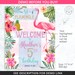 Flamingo Welcome Sign 11x14 Any Age Birthday Board. Let's Flamingle ...