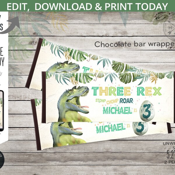Dinosaur Labels - Etsy